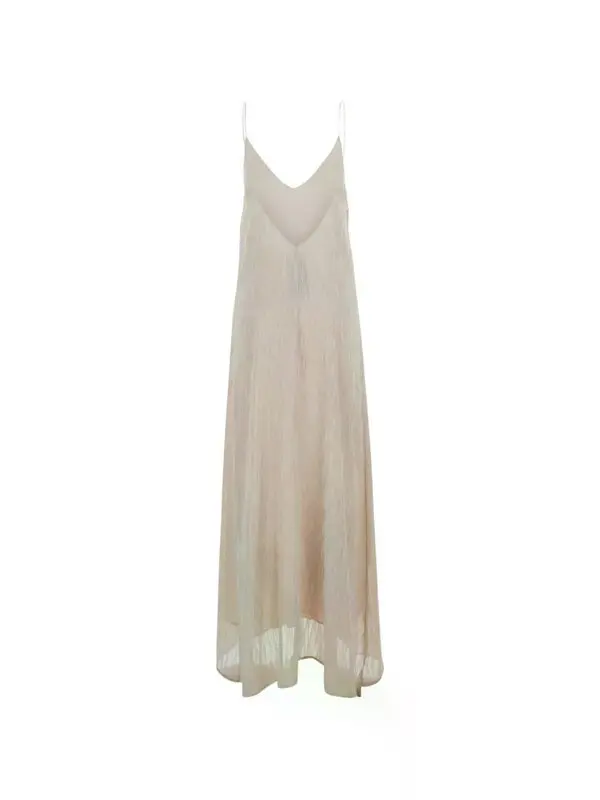RAME Frayed V-neck Maxi Dress