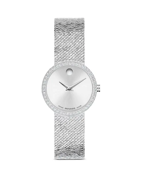 Movado Museum Velura Watch, 25mm - Silver Dial
