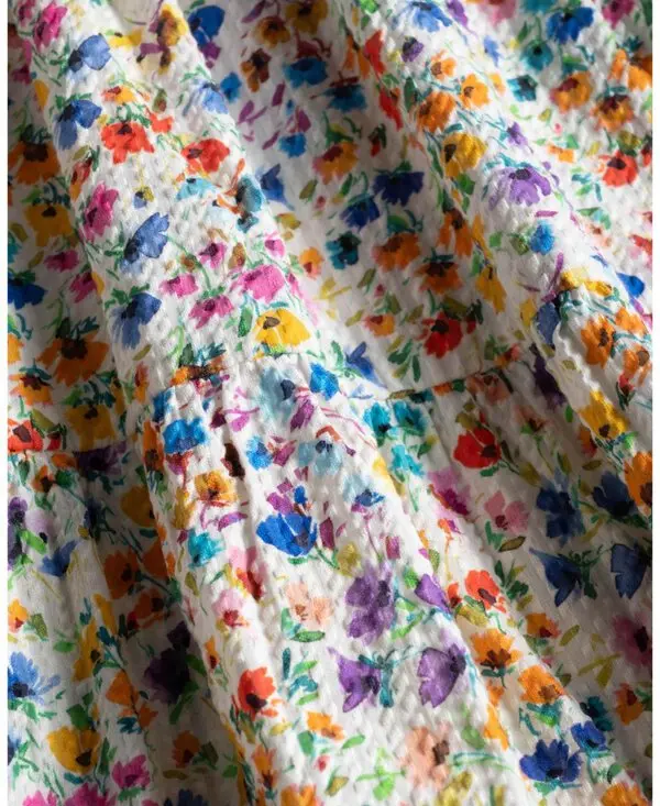 CHANGE OF SCENERY Kristen Printed Tiered Midi Dress - Wildflower Fields