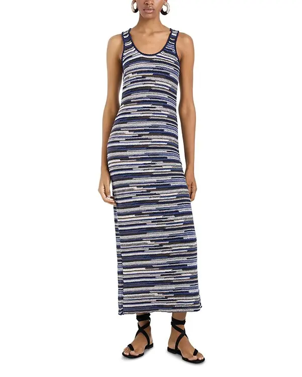 Proenza Schouler White Label Zinah Knit Dress - Navy Multi