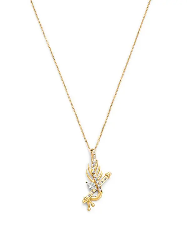 Bloomingdale'S Diamond Lord Krishna Flute Necklace - Gold