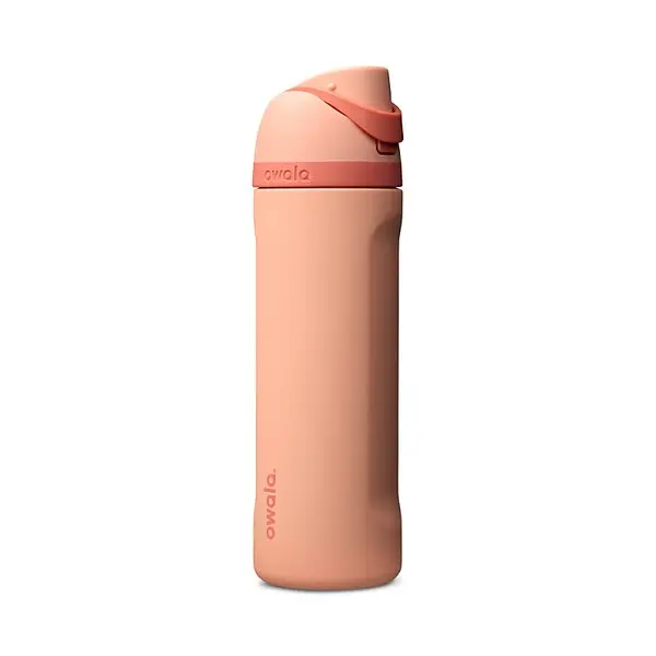 OWALA Freesip Stainless Steel Water Bottle In 24 Oz - Peach Of Mind