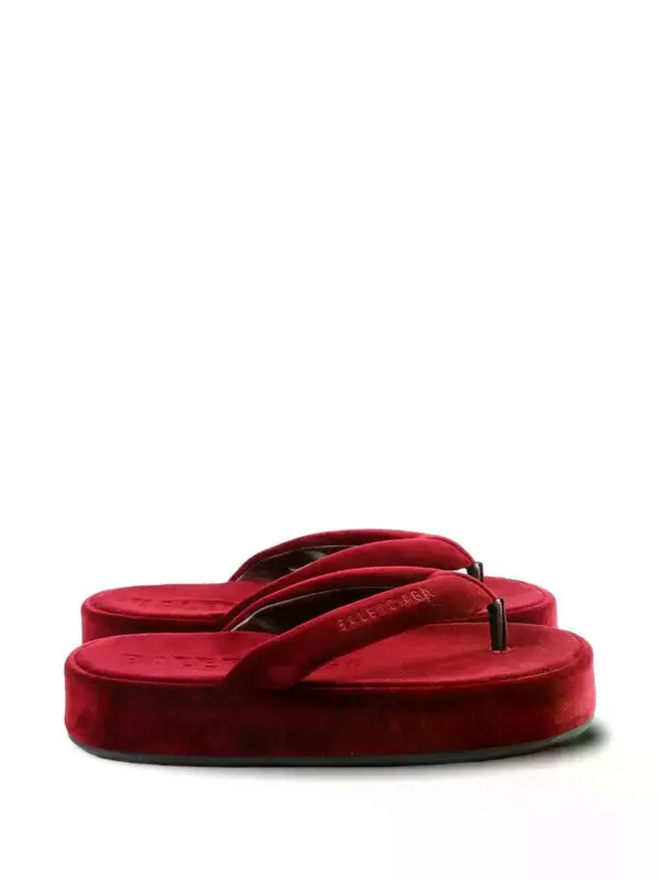 Balenciaga Jet Lag Sandals - Red