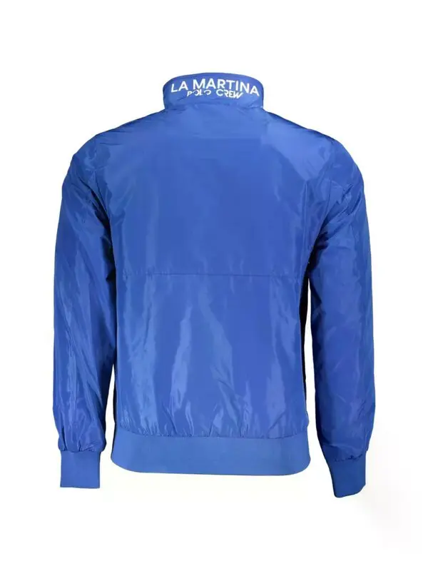 LA MARTINA Logo-embroidered Zip-up Jacket - Blue