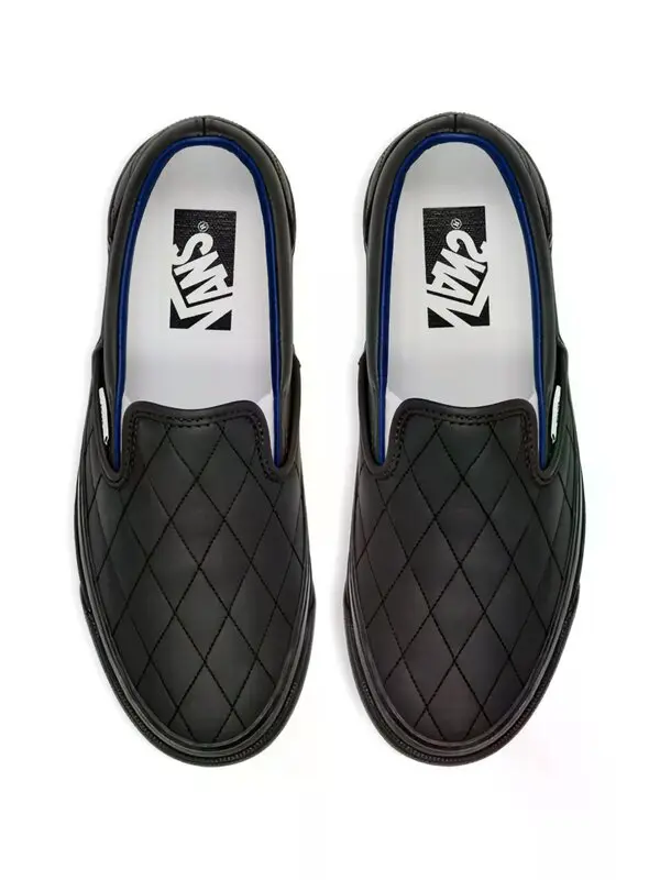 VANS Lx Classic Slip-on 98 Quilted Leather Sneakers - Black