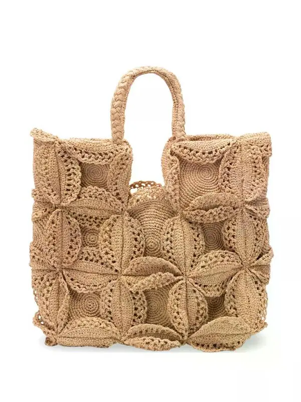 JAMIN PUECH Marquise Crochet-knit Tote Bag