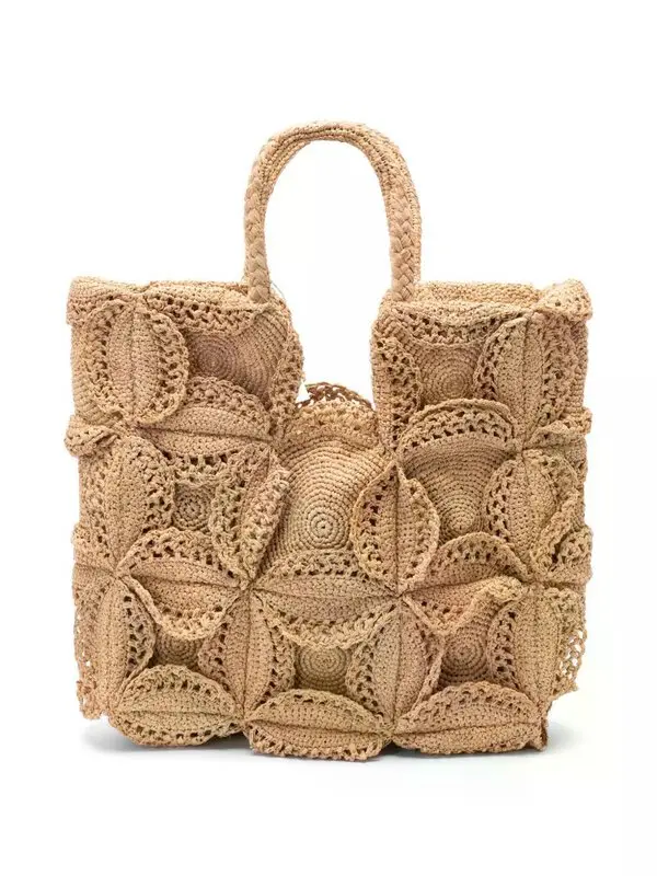 JAMIN PUECH Marquise Crochet-knit Tote Bag