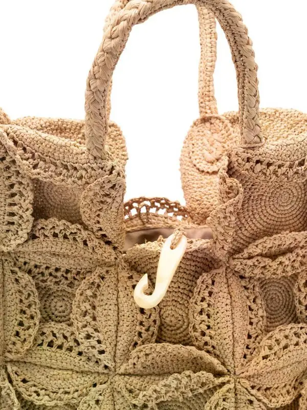JAMIN PUECH Marquise Crochet-knit Tote Bag