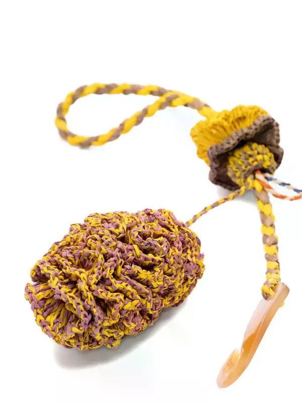 JAMIN PUECH Atlantis Raffia Bag Charm