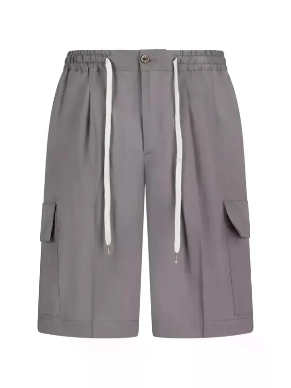 PT TORINO Cargo-pocket Drawstring Shorts - Grey