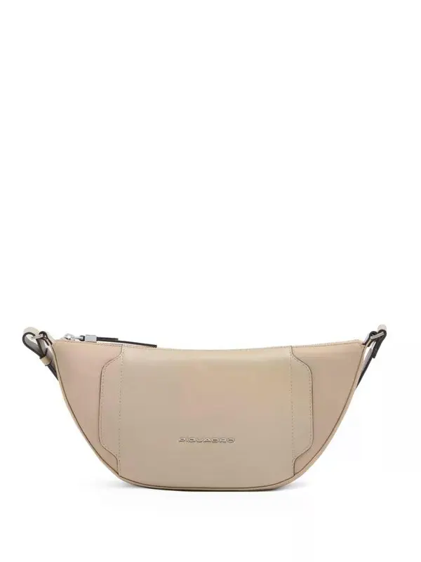 PIQUADRO Leather-panelled Belt Bag - Neutrals