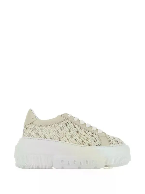 Casadei Nexus Woven Sneakers - Neutrals