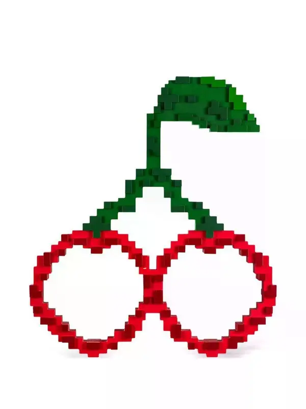 SELETTI Pixel Mirror Cherry Mirror - Red