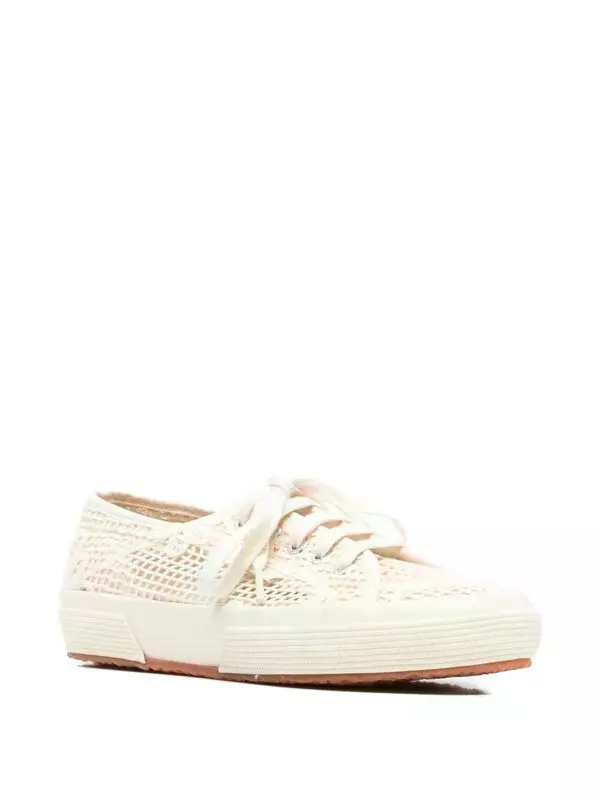 Superga 2750 Floral-lace Sneakers - Neutrals
