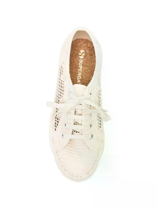 Superga 2750 Floral-lace Sneakers - Neutrals