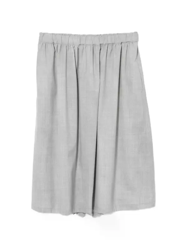 Comme Des Garçons Pleated Elasticated-waist Skirt - Grey