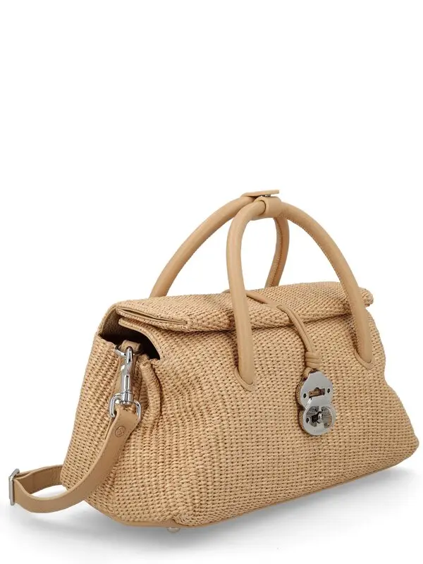 ZANELLATO Dotta Vimini Small Bag - Beige