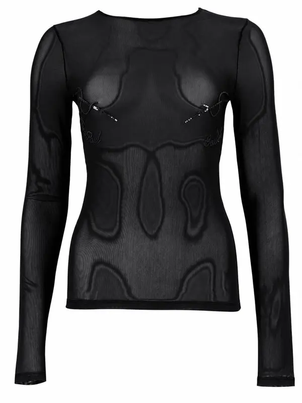 JEAN PAUL GAULTIER Needles Top - Black