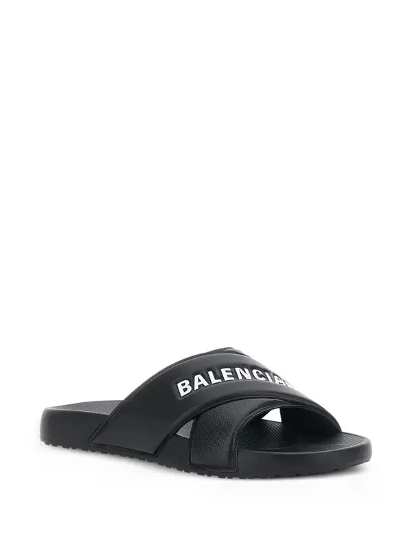 Balenciaga Sportypool Logo-print Crossover Sandals