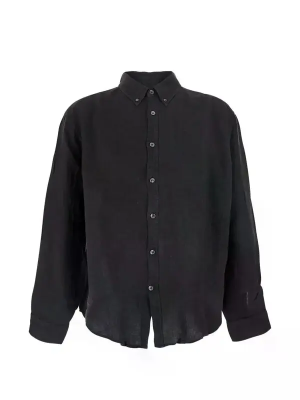 COOR Button-down Linen Shirt - Black