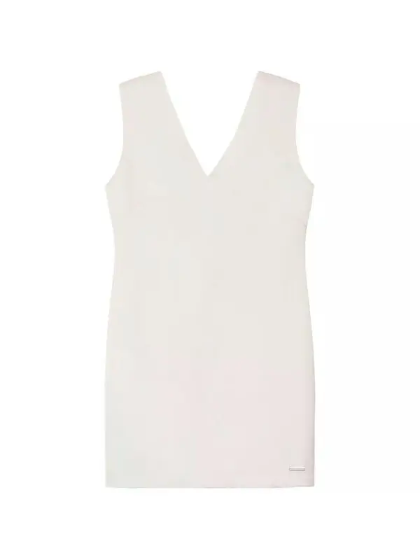 Calvin Klein Sleeveless V-neck Dress - Neutrals