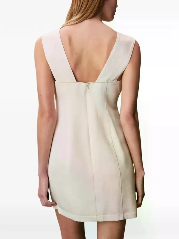 Calvin Klein Sleeveless V-neck Dress - Neutrals