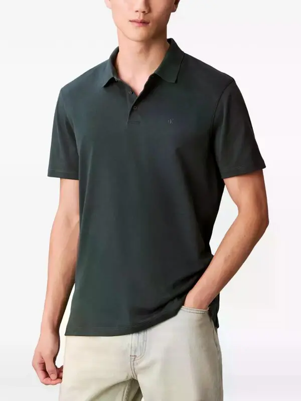Calvin Klein Logo-embroidered Polo Shirt