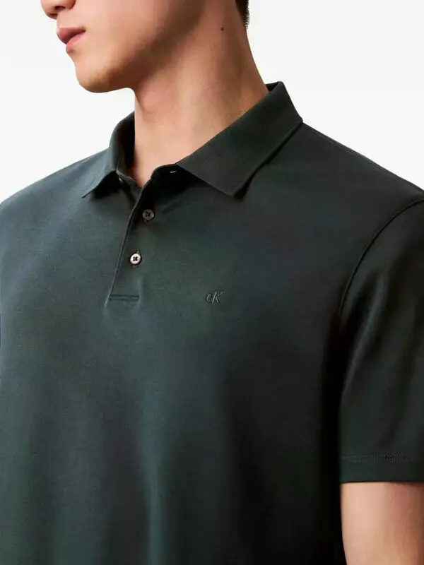 Calvin Klein Logo-embroidered Polo Shirt