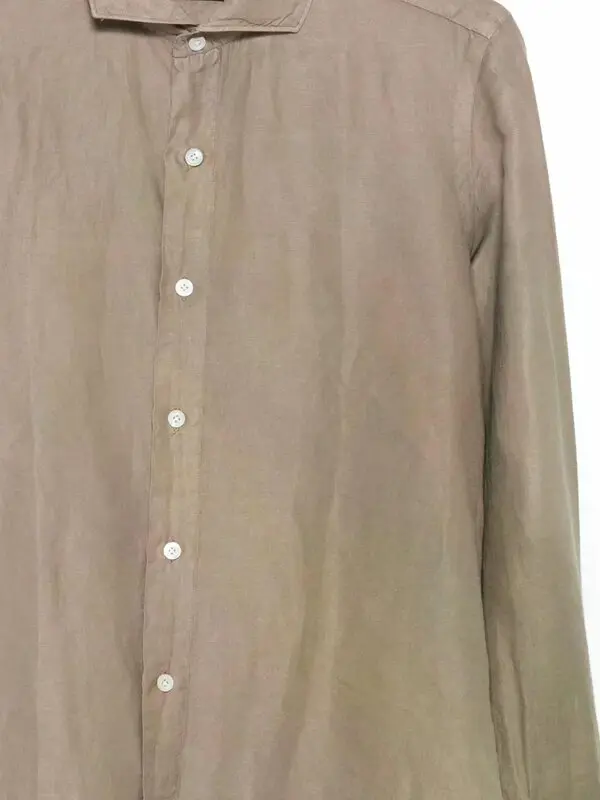 FINAMORE 1925 Spread-collar Button-up Shirt