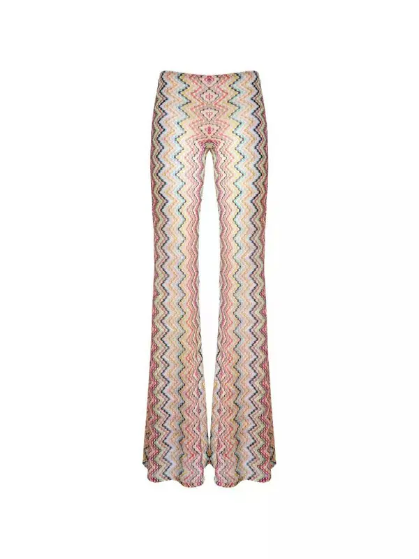 Missoni Zig-zag Flared Trousers - Neutrals