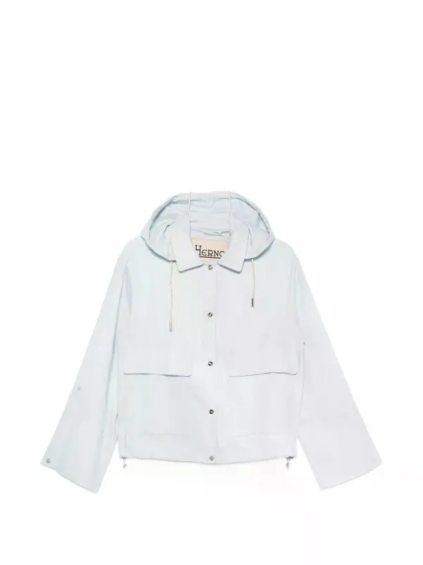 Herno Hooded Drawstring Jacket - Blue