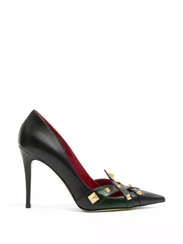 Valentino Garavani Studded Kidskin Pumps 100mm - Black
