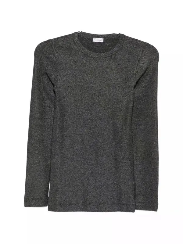 Brunello Cucinelli Crew-neck Long-sleeve T-shirt - Grey