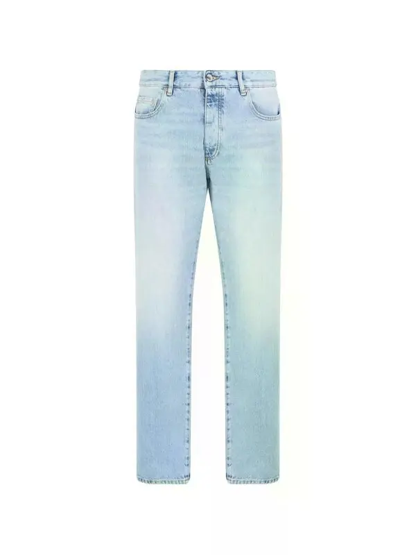 ICON DENIM LOS ANGELES Faded-effect Straight-leg Jeans - Blue