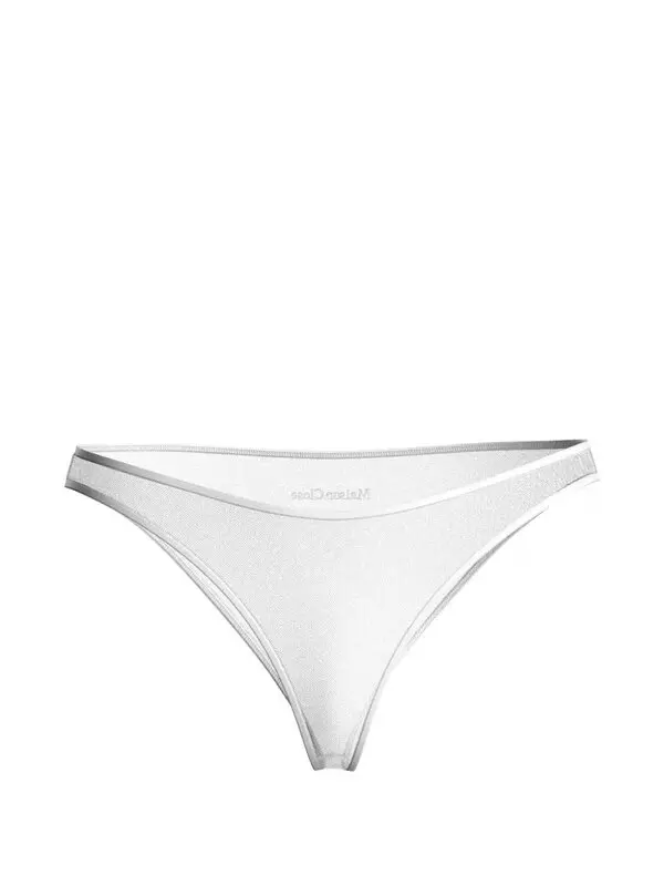 MAISON CLOSE Panorama Mesh Briefs - White