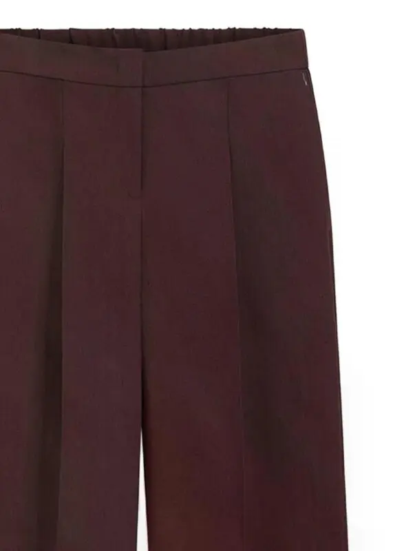 BOSS Pleated Wide-leg Trousers - Brown