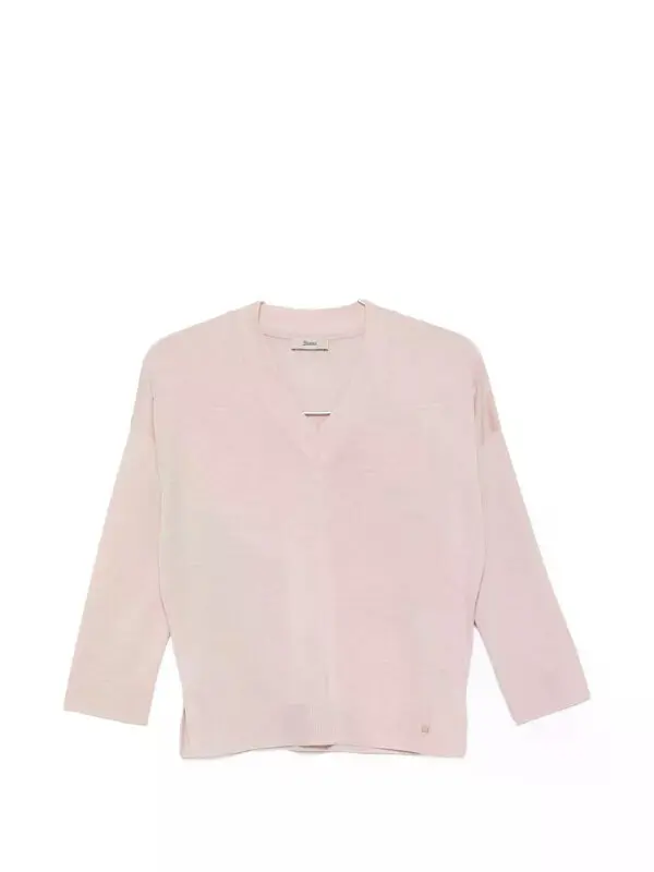 Herno V-neck Sweater - Pink