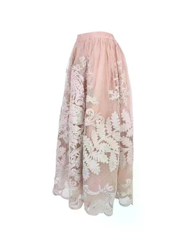 Biyan Mabel Embroidered Tulle Skirt