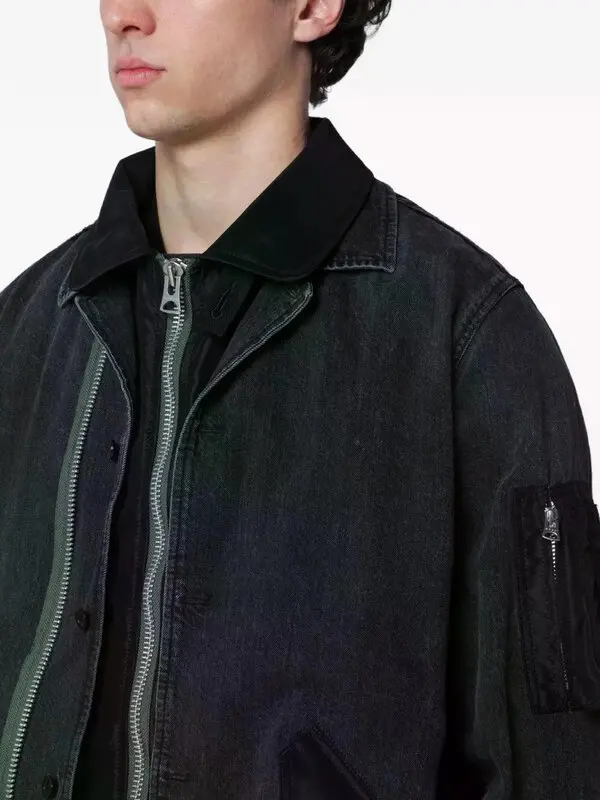 Sacai Zip-up Jacket - Black