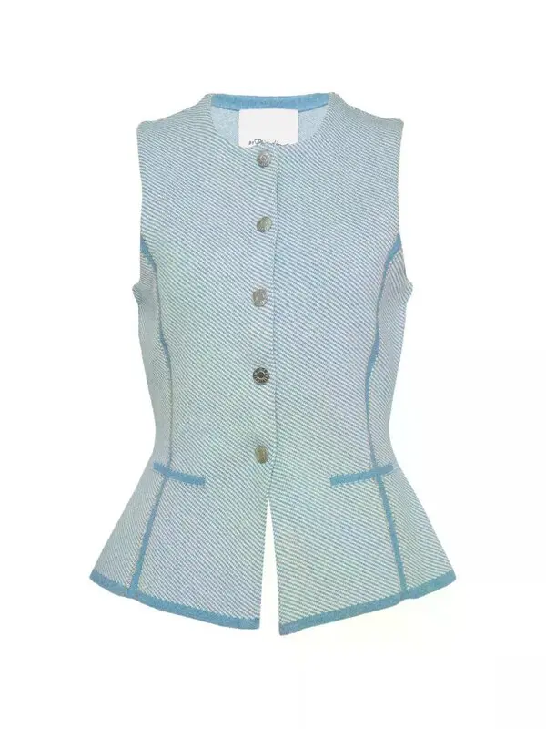 3.1 Phillip Lim Button-fastening Vest - Blue