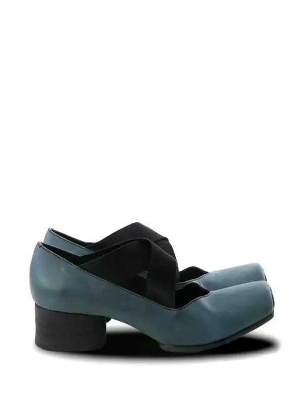 UMA WANG Cross-strap Pumps - Blue