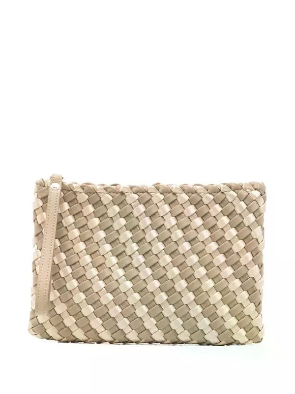 MARREA Woven Clutch Bag - Gold