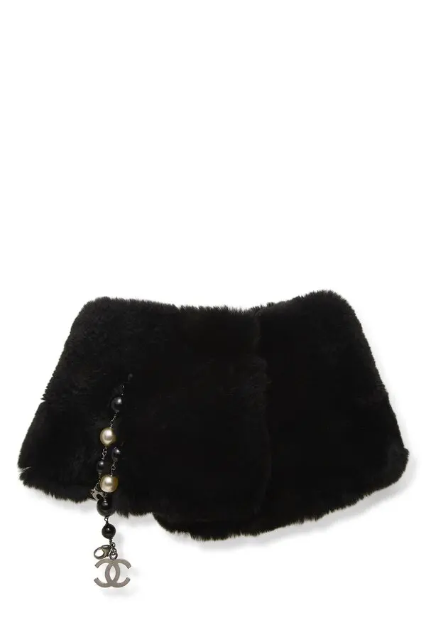 Chanel Lapin Collar - Black