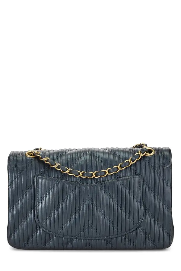 Chanel Chevron Pleated Flap Bag Medium