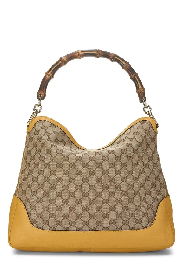 Gucci Original Gg Diana Hobo - Yellow