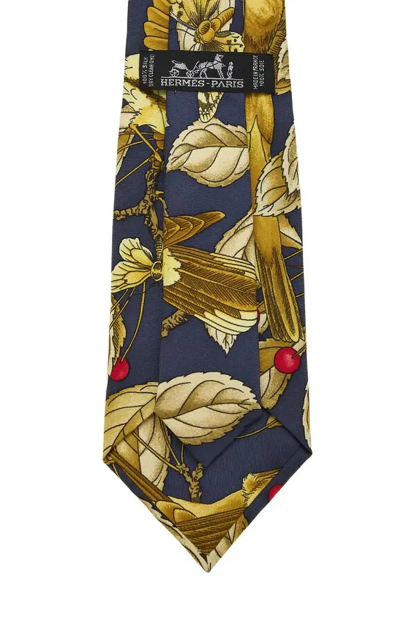 Hermès Holly Print Tie