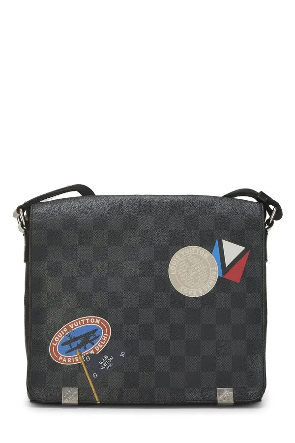 LOUIS VUITTON Damier Graphite League District Nm - Black