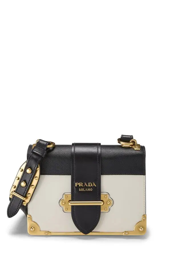 Prada Cahier Crossbody - White