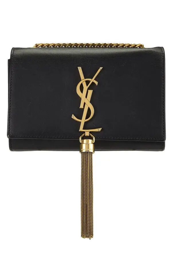Saint Laurent Calfskin Kate Tassel - Black