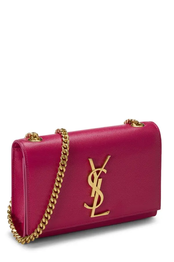 Saint Laurent Grained Calfskin Kate - Pink